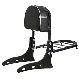 Ozango Bike Bullet Carrier Backrest Support Pillion Black Cushion ...