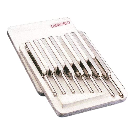 Labworld Tuning Fork Set of 8 Stainless Steel in a Styrofoam Case of ...