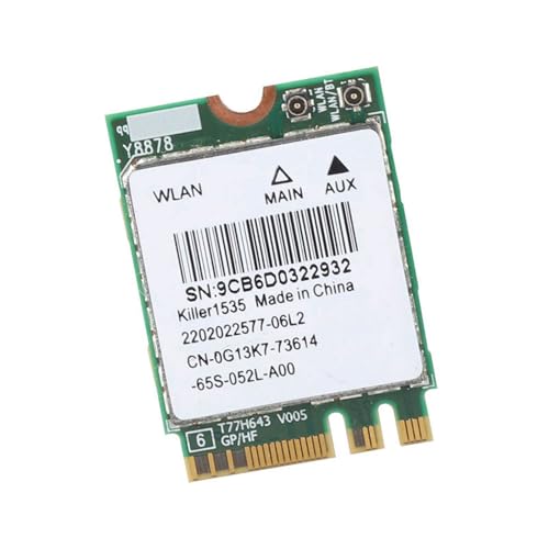 Killer Wireless AC 1535 Dual Band 80211ac NGFF M2 867Mbps Bluetooth 41 ...