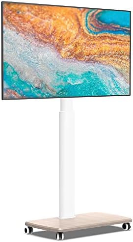 Amazon.com: Mobile TV Stand for 27 to 65 Inch TVs, Portable Rolling TV ...