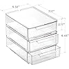 Amazon.com: BINO | Clear Stackable Storage Drawers, Small - 3 Pack ...