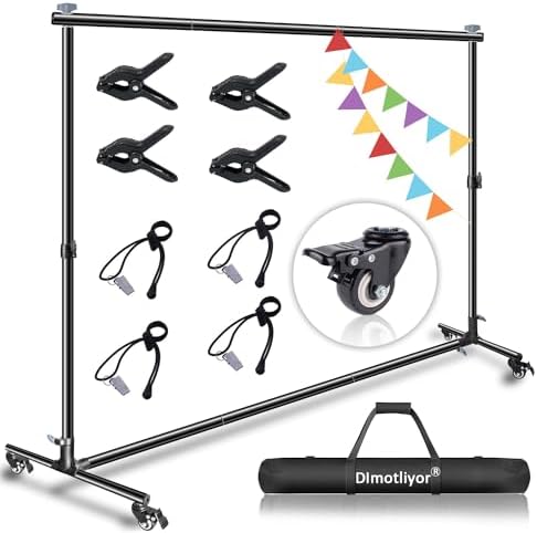 Amazon.com : EMART Heavy Duty Backdrop Stand 8.5x10ft(HxW) Adjustable ...