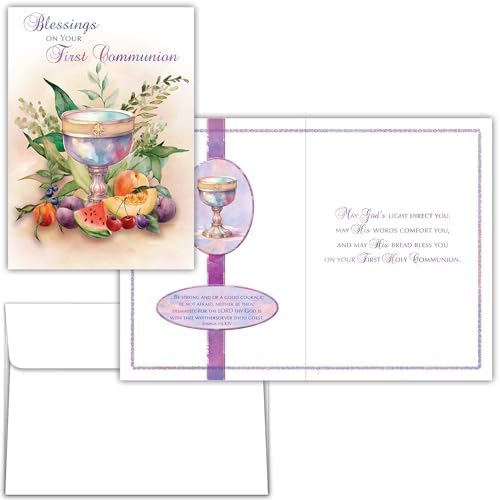 Amazon.com : Shared Blessings First Communion 1 Count Religious Faith ...