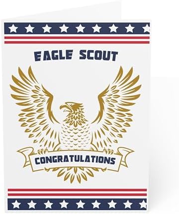 Amazon.com : American Flag Congratulations Card for Eagle Scout : Office Products