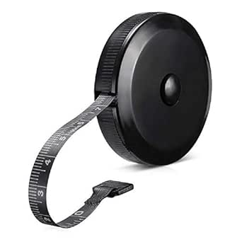 GDMINLO Soft Retractable Black Dual Sided Tape Measure Body Measuring ...