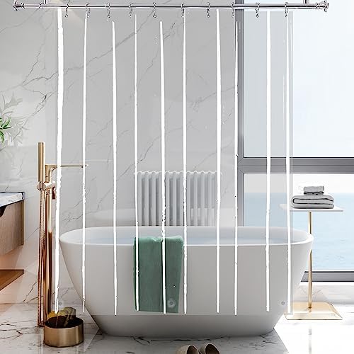 Amazon.com: YISURE Stall Shower Curtain Set 60x84'', PEVA Plastic ...