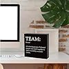 Amazon.com: Inspirational Team Noun Wooden Box Sign, Teamwork Office ...