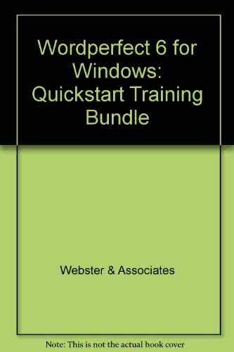 Wordperfect 6 for Windows Quickstart: Webster: 9781566091572: Amazon ...