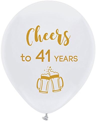 Amazon.com: Black cheers to 37 years latex balloons, 12inch (16pcs ...