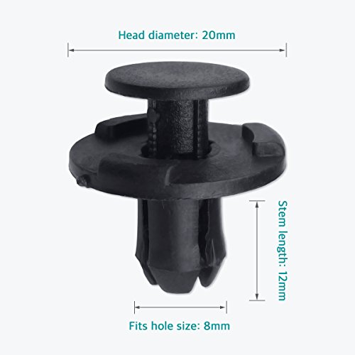 Snapklik.com : Lantee 20 Pcs Cowl Bumper & Fender Liner Push Clips For ...
