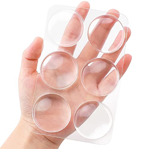 Door Knob Wall Shield, 6PCS Transparent Round Soft Rubber Guard Door ...