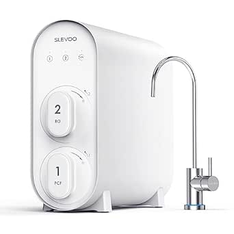 Slevoo Tankless Reverse Osmosis System Under Sink, 600 GPD Tankless RO System, NSF/ANSI 58 ...