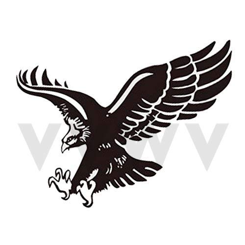 VVWV Flying Eagle Car Stickers for Side Black Medium Size : Amazon.in ...