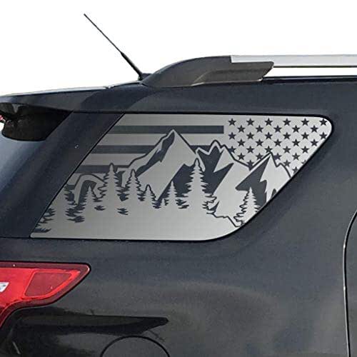 Amazon.com: Tactical Decals - USA Flag w/Mountain Scene Decals For 2011 ...