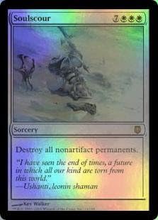 Amazon.co.jp: マジックザギャザリング MTG 白 英語版 魂流し/Soulscour DST-14 レア Foil : おもちゃ