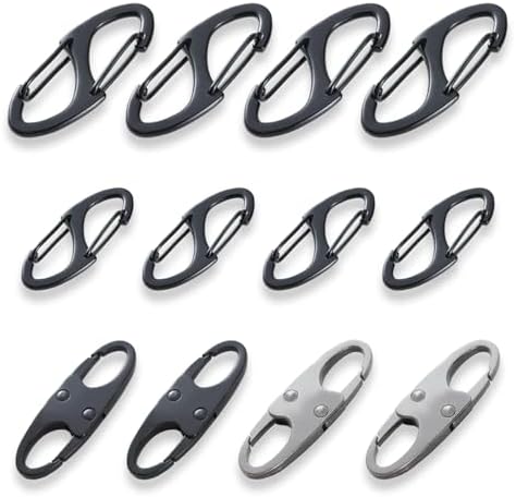 Amazon.com: HIQUODIN 12 PCS Double Opening Small Carabiner, Zipper ...