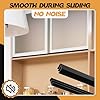 Amazon.com: Landical 2 Sets Plastic Sliding Door Track Set for 1/4 ...