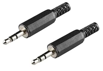 Erh India 2 Pcs 3.5 mm Stereo Aux Pin 3 Pole for Microphones, Speakers ...