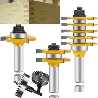 TAIWAIN 1/2 Inch Shank Router Bit Set 3 PCS , Raised Panel Cabinet Door ...