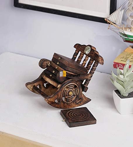 Craftland wooden antique miniature chair shape tea,coffee,drink hot ...