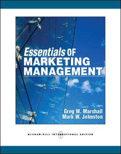 Essentials of Marketing Management: Marshall, Greg: 9780071082020 ...