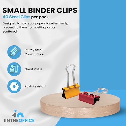 Snapklik.com : 1InTheOffice Small Binder Clips 3/4 Inch