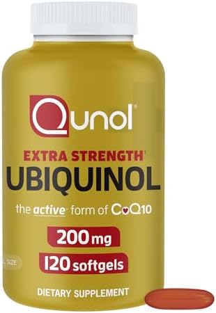 Amazon.com: Qunol Ubiquinol CoQ10 200mg Softgels, Powerful Antioxidant ...