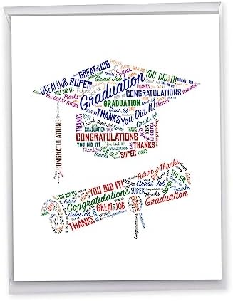 Amazon.com : Big Happy Graduation Greeting Cards and Envelopes – 8.5" x ...