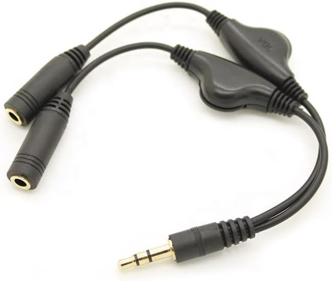 Amazon.com: Conwork 2-Pack 3.5mm Stereo Male to Dual Female Audio ...