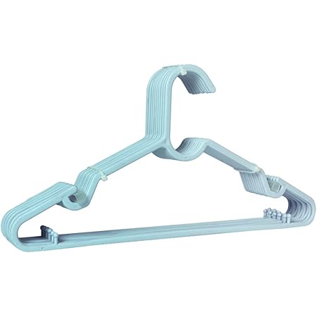 MINISO Simple Plastic Clothes Hanger 10 PCS,Clothes Hanger for Wardrobe ...