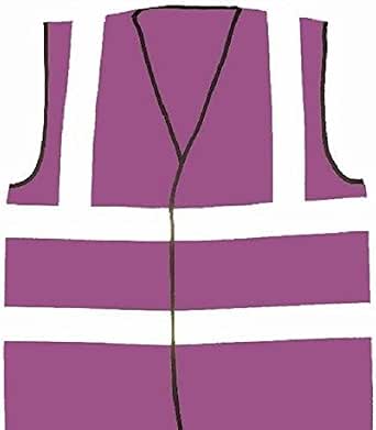 Purple Unisex Hi Visibility Reflective Safety Vests Hi Viz : Amazon.co ...