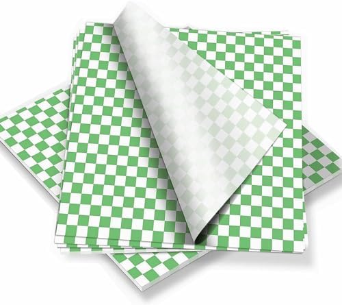 Wrap Paper Checkered 100 Sheets Food Checkered Basket Liners Grade Wrap ...