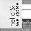 Hello & Welcome Quotes Wall Sticker Art Interior Decoration Office ...