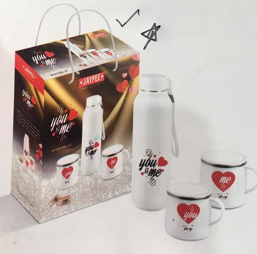 Buy Dreams Unlimited JAYPEE 1 PCS Bottle 2 PCS Mug You and ME Steel Set ...