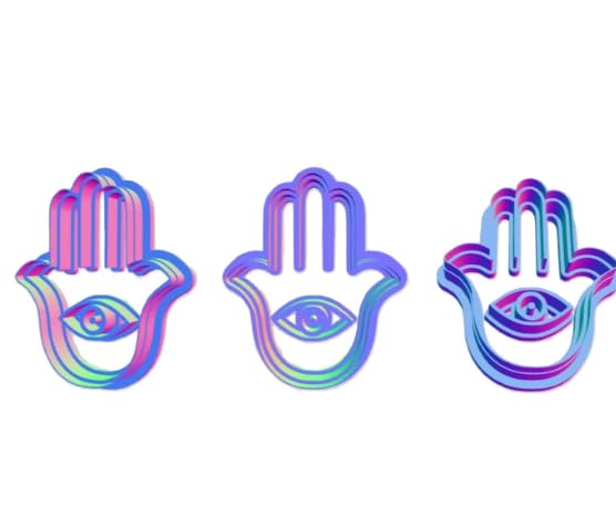 Amazon.com: 1 PCS Polymer Clay/Cookie Cutter: Hamsa/Evil Eye Imprint ...