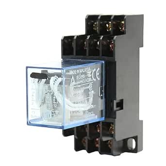 Amazon.co.jp: DC 24V Coil Bolt 4PDT 14 Pin Terminal Electromagnetic ...