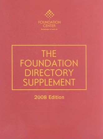 The Foundation Directory Supplement : Jacobs, David G.: Amazon.es: Libros