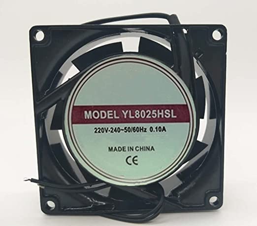 Amazon.com: YL8025HSL 220V 0.10A 8025 Cooling Fan 80X80X25mm : Electronics