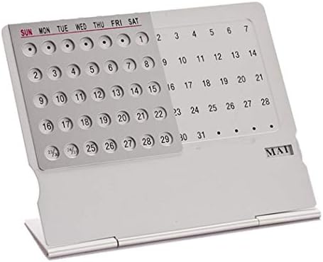 Amazon.com : Perpetual Desktop Monthly Calendar Manual Setting ...