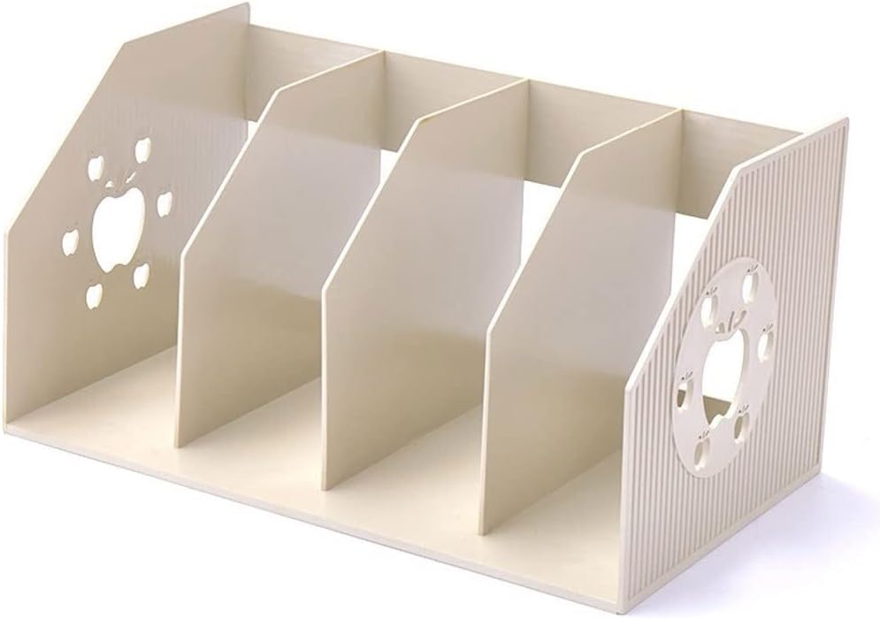 File Rack Desktop File Magazine Folder Holder/Desk Organizer, Plastic ...