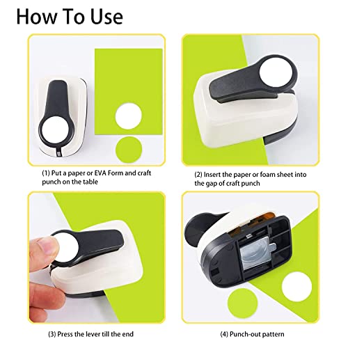 Nvanvmm Circle Punch, Circle Hole Punch, Circle Punches for Paper ...