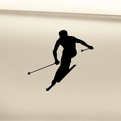 Amazon.com: Nashville Decals Skiing Skier Ski Vinyl Decal Laptop Car ...
