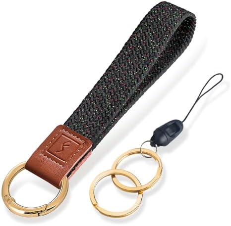 Amazon.com: Fishent Stretchy Key Chain, Cute Keychain Wristlet, Woven ...