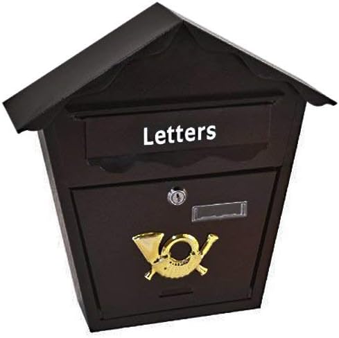 Steel Plated Wall Mounted Outdoor Water Proof Post Box Smart Letter Box ...