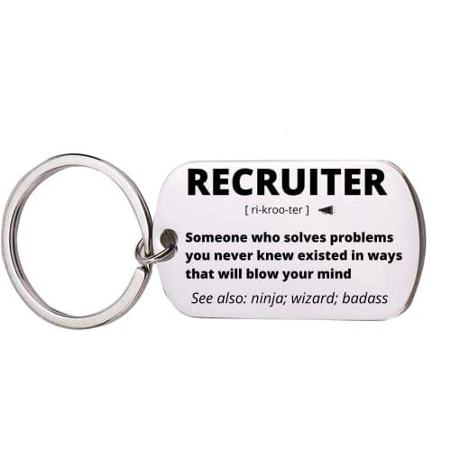 Amazon.com: Recruiter Gift, Personalized Recruiter Keychain, Recruiter ...