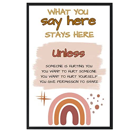 Amazon.com: Positive Affirmations Wall Decor - What You Say Here Stays ...
