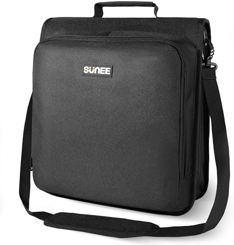 Amazon.com: SUNEE Zippered Binder Bag in Black Features a Shoulder ...
