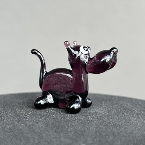 Amazon.com: 1" Glass Wolf Figurine Blown Glass Wolf Mini Glass Wolf ...
