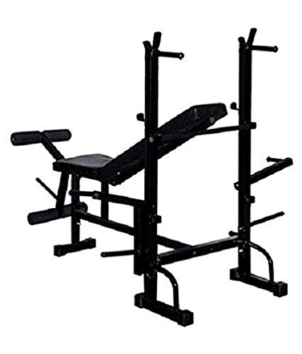 VENOM 8 in 1 Multipurpose Folding Fitness Bench, Exercise Bench, (8 in ...