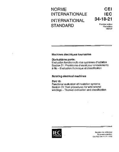 IEC 60034-18-21 Ed. 1.0 b:1992, Rotating electrical machines - Part 18 ...
